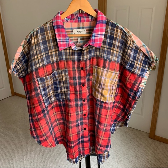One Teaspoon | Tops | Free People One Teaspoon Daria Mixed Plaid ...